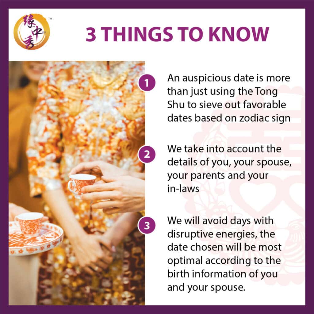 Selection of Auspicious Date for Chinese Wedding by Grand Master Phang ...